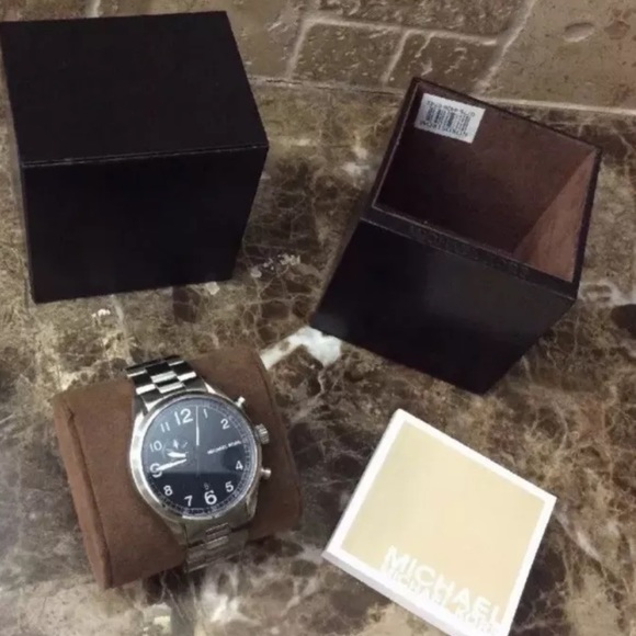 Michael Kors | Accessories | Michael Kors Hangar Watch Mk766 Silver ...